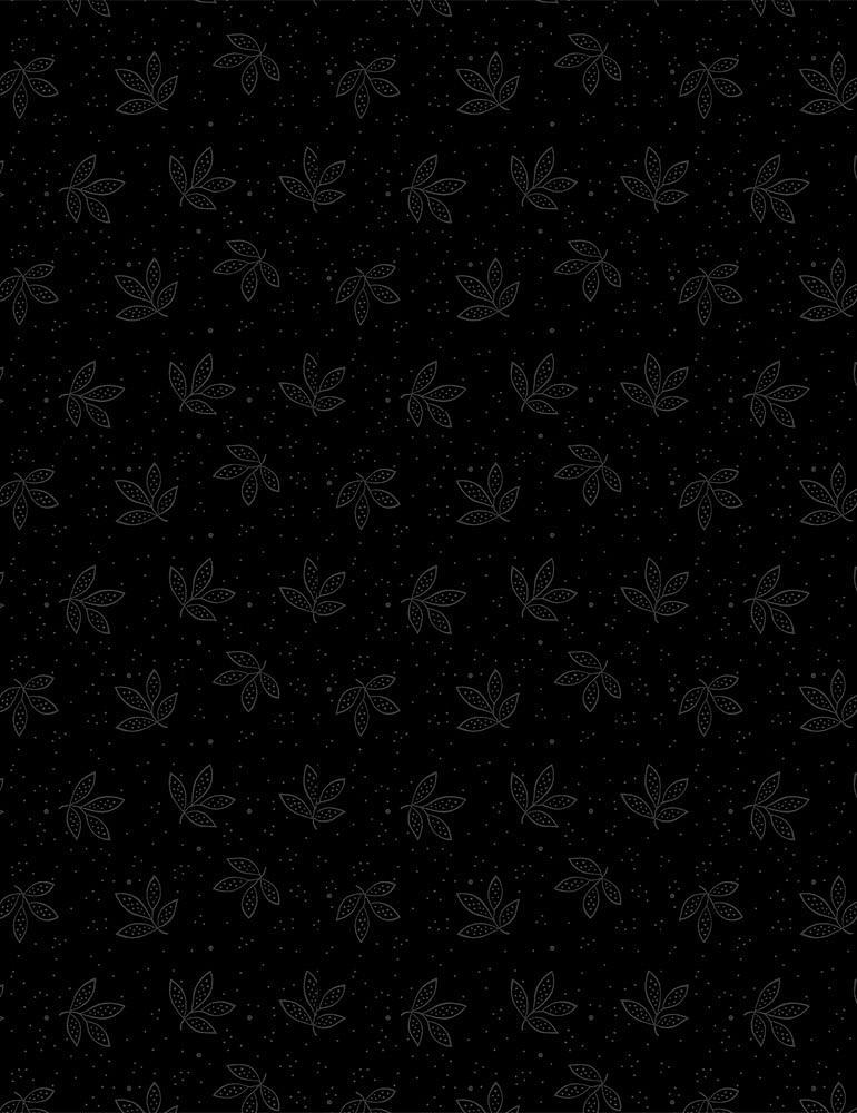 black patterned fabric