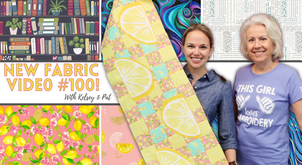 New Fabric Video #100: Utopia, Rose Lemonade, Bookworm & Project Inspo ...