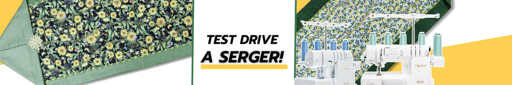 Test Drive A Serger: Make A Table Runner! – The Sewing Studio Fabric ...