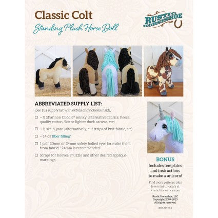 Classic Colt Pattern RHS-CCHD-1 – The Sewing Studio Fabric Superstore