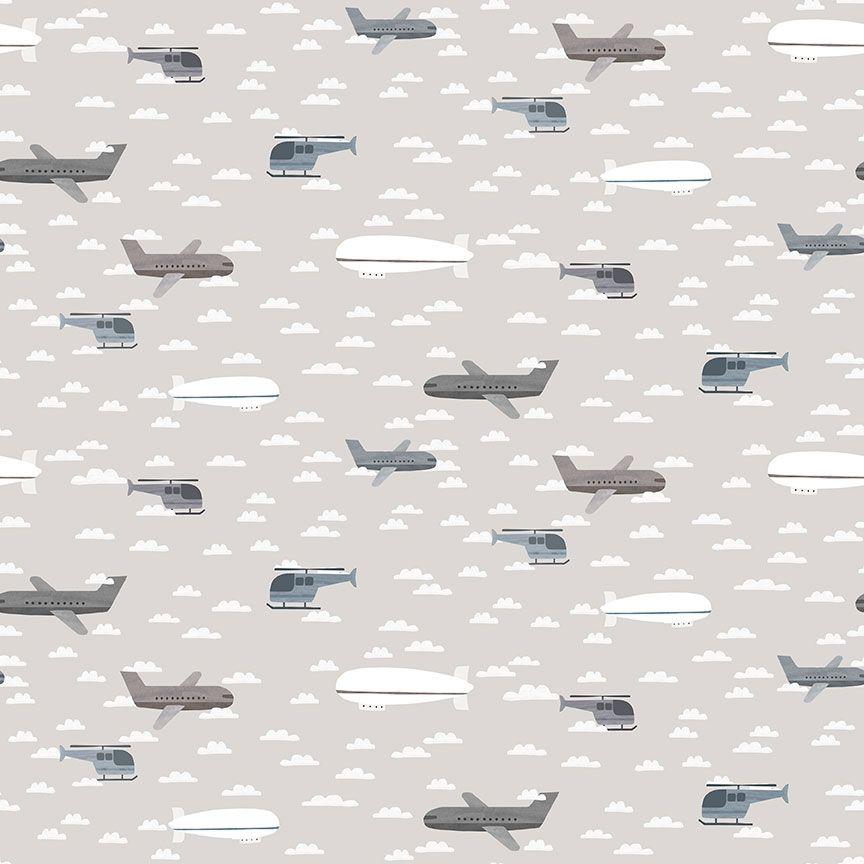 Are We There Yet?-Plane Awesome Fog STELLA-DLT3300-FOG – The Sewing ...