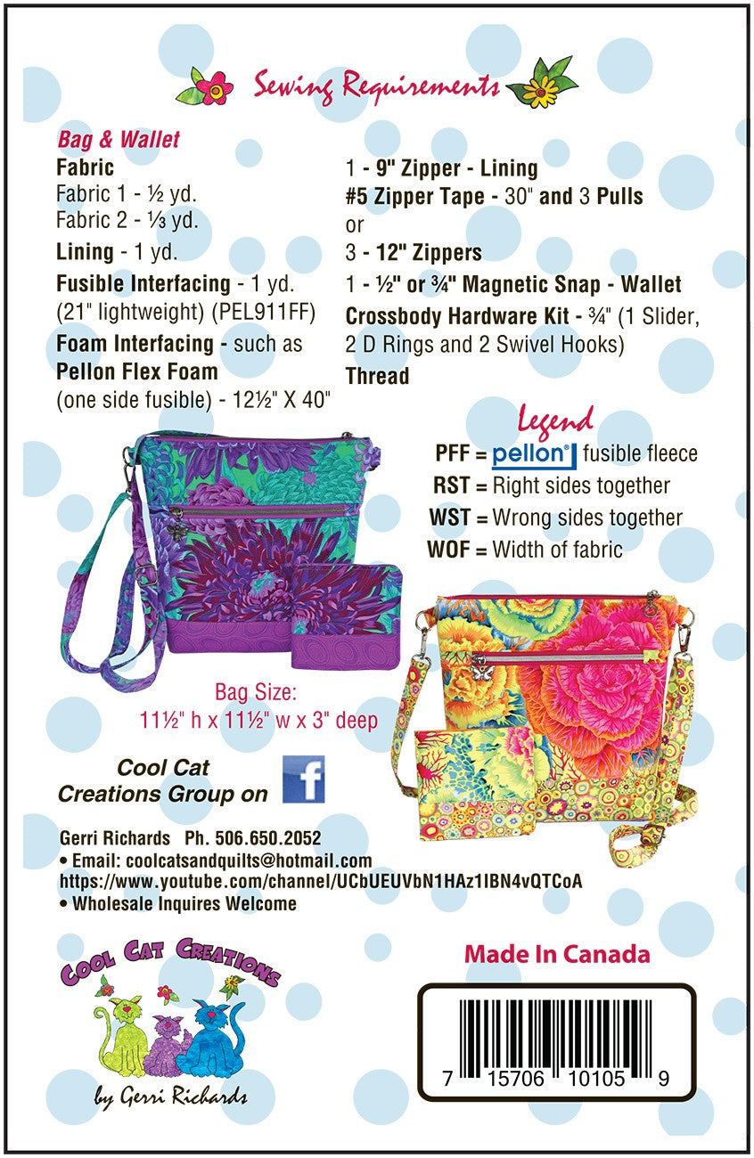 Audrey Madeline Bag & Wallet CCC160 – The Sewing Studio Fabric Superstore