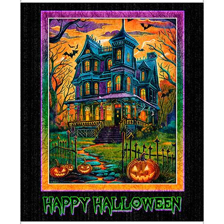Happy Haunting-37" Haunted Mansion Panel Multi 2600-31042-X – The ...