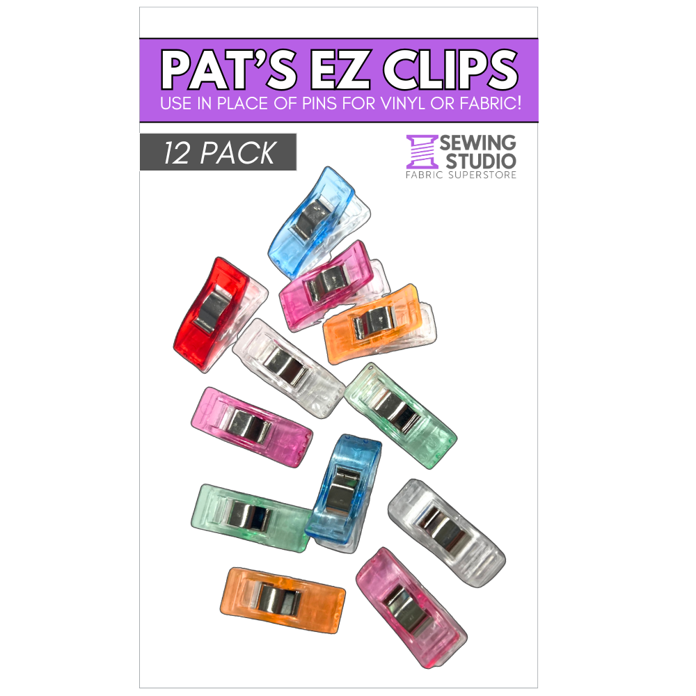 Pat's EZ Clips - 12 Pack – The Sewing Studio Fabric Superstore