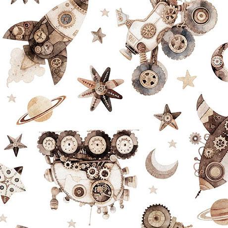 Sewbots-Robot Vehicles White 2600-31379-Z – The Sewing Studio Fabric ...