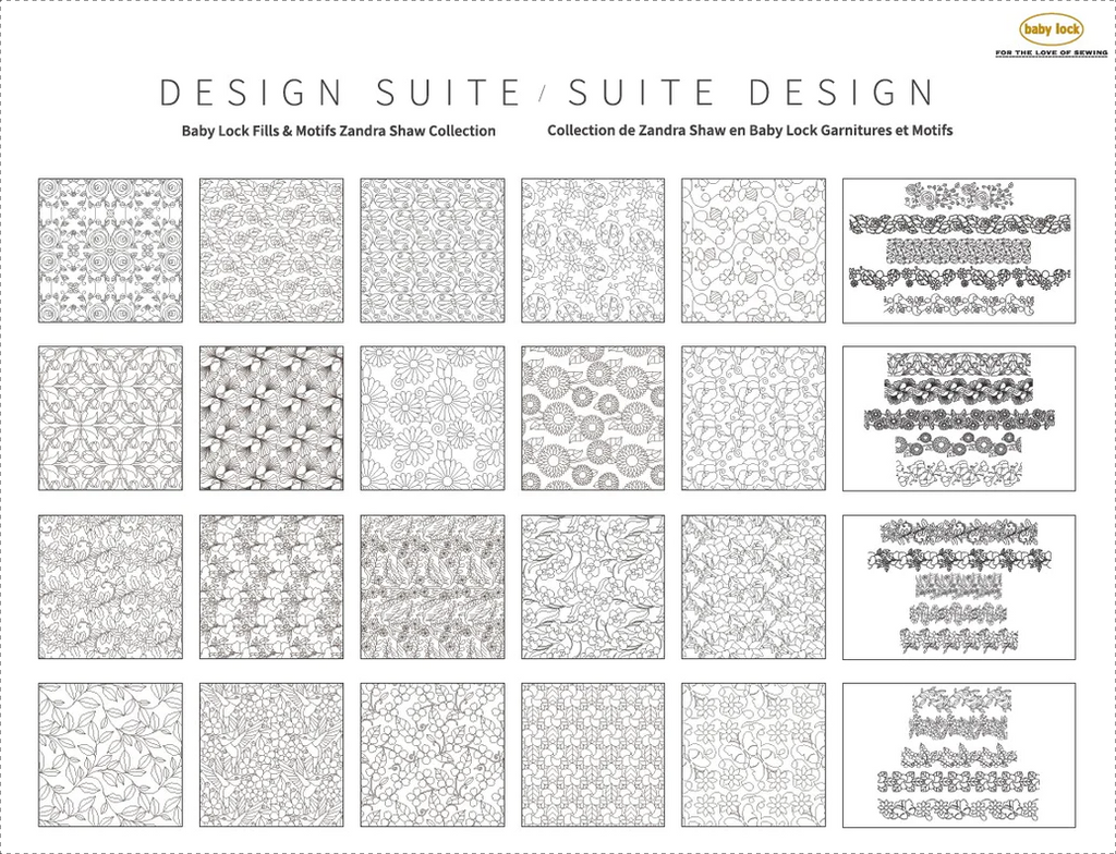 Babylock Design Suite, Fills And Motifs - Zandra Shaw Collection – The ...