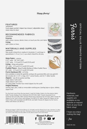 Ferris Pattern LST133 – The Sewing Studio Fabric Superstore